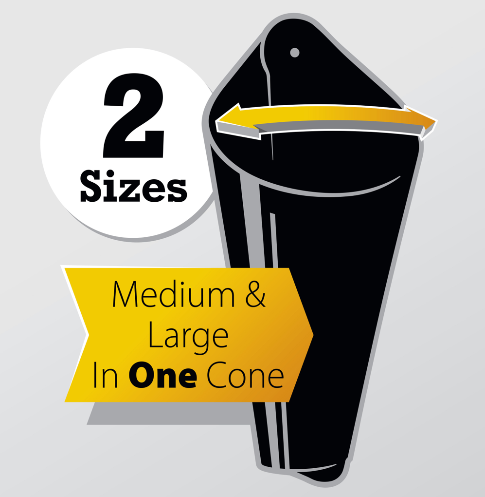 Adjustable Restraining Cones, 2-Pack – Yardbird